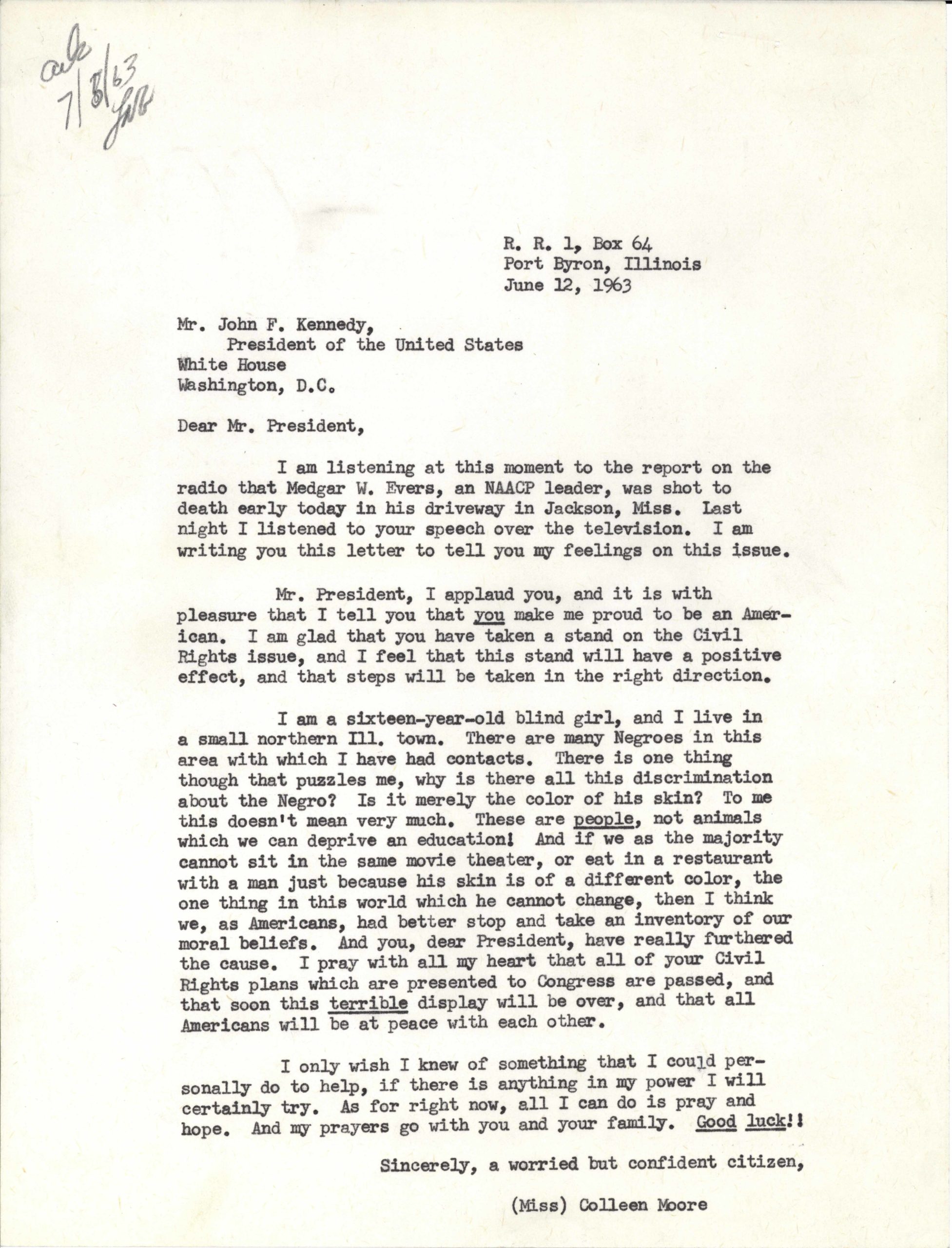 Archives Staff Picks: Children’s Letters to the President – The JFK ...