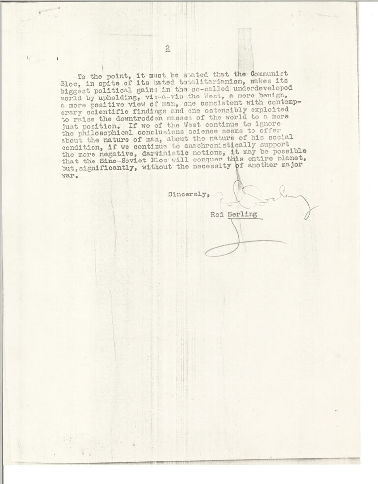 JFK… in the Twilight Zone: Rod Serling’s Letters to President John F ...